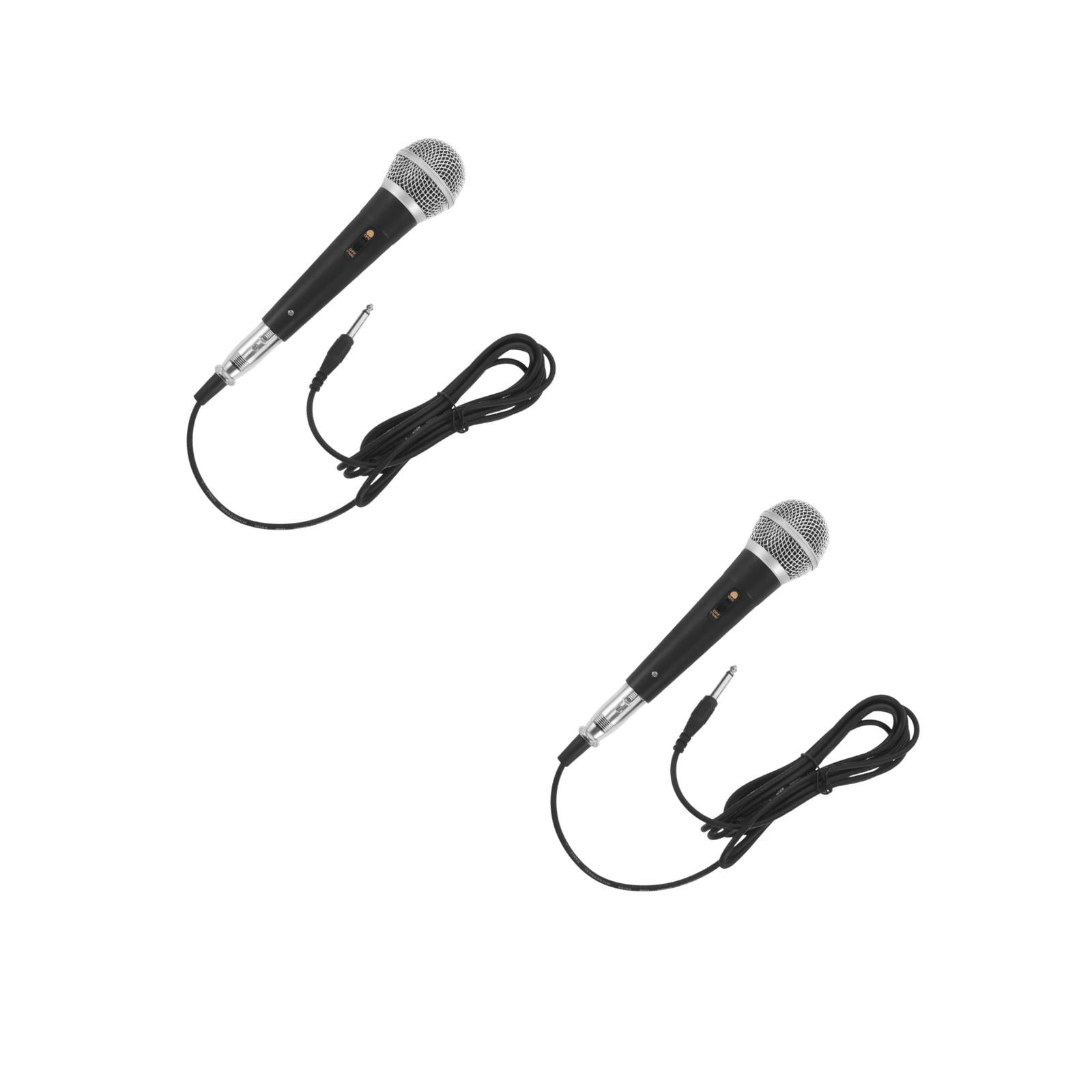 WORGEOUS 2pcs Handheld Wired Microphone For Singing Dynamic Vocal Mic ...