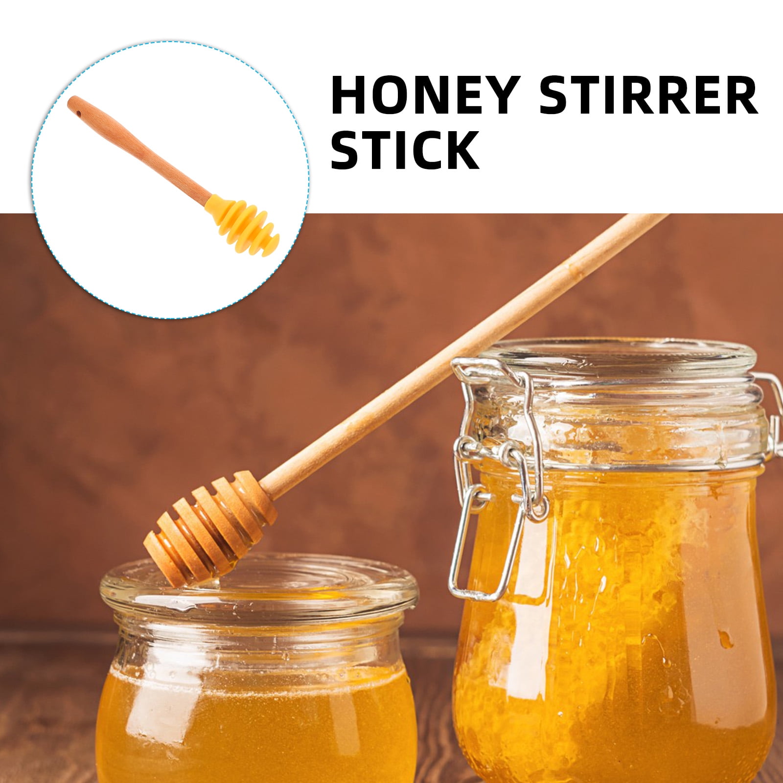 WORGEOUS 2pcs Honey Stirring Wands Convenient Honey Dippers Honey ...