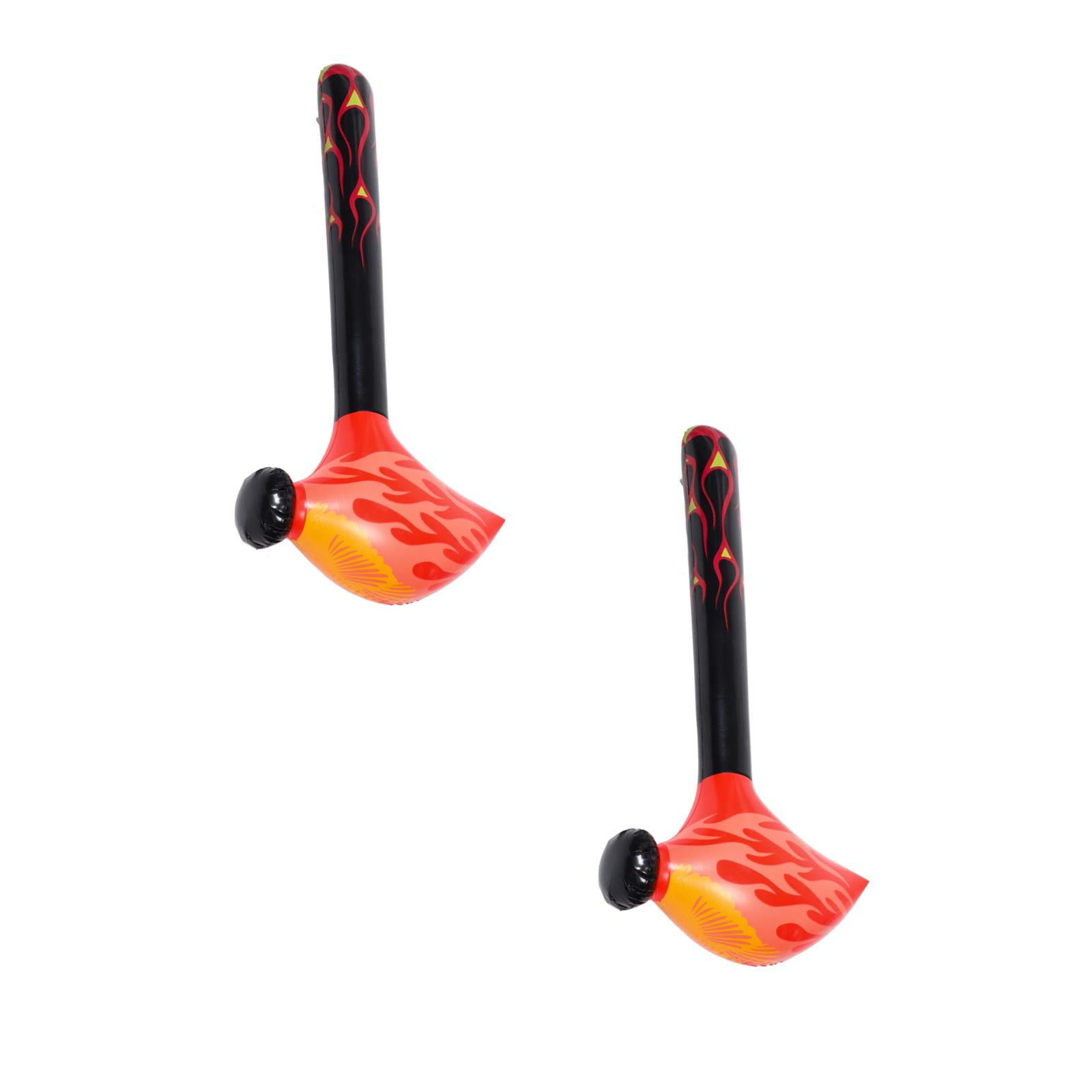 WORGEOUS 2pcs Inflatable Hammer Blow Up Flame Stick Pool Party Balloons ...