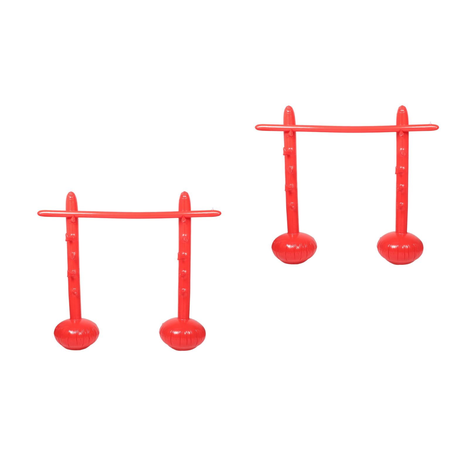 WORGEOUS 2pcs Inflatable High Jump Pole Game For Kids And Adults Ideal ...