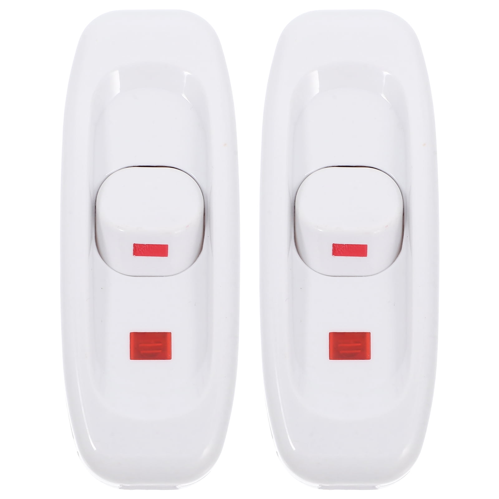 WORGEOUS 2pcs Inline Cord Switches With Indicator Replacement Buttons Lamp Repair Control ...