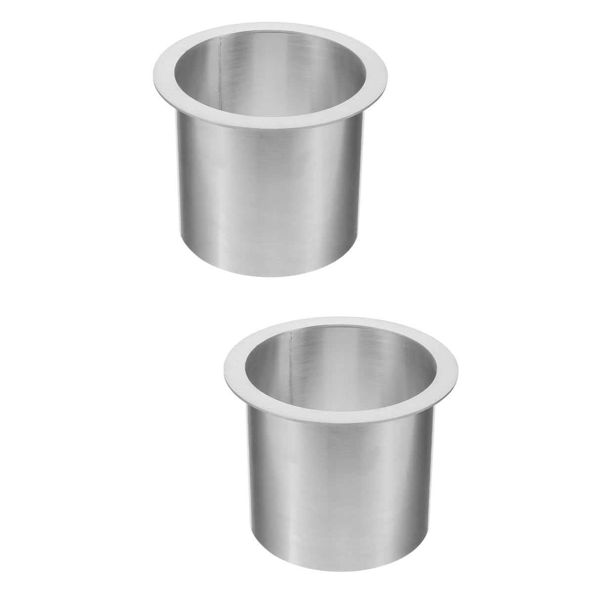 WORGEOUS 2pcs Kitchen Counter Trash Chute Stainless Steel Round Waste ...