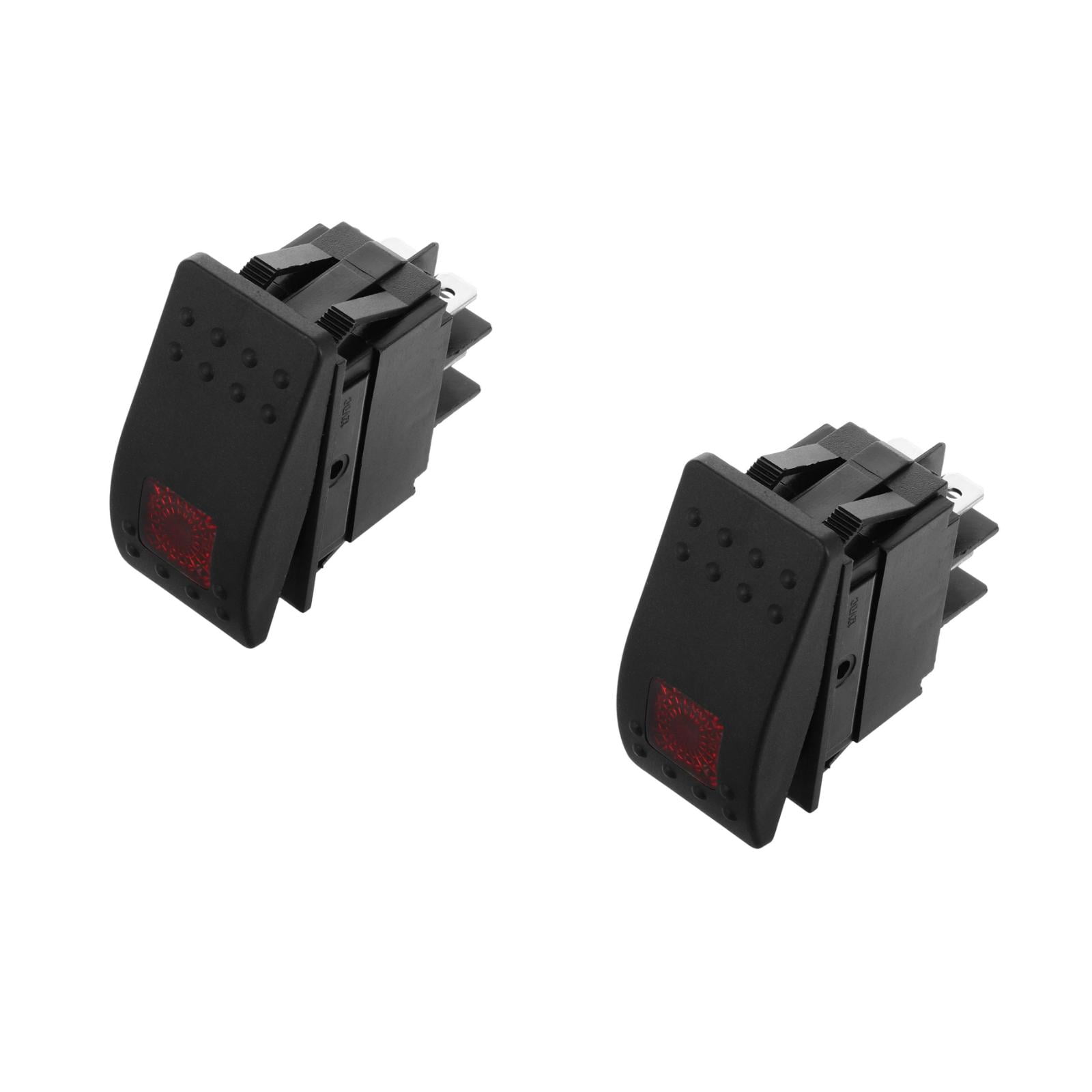 WORGEOUS 2pcs LED Light Bar Rocker Switch 4 Pin Universal Toggle Switch ...