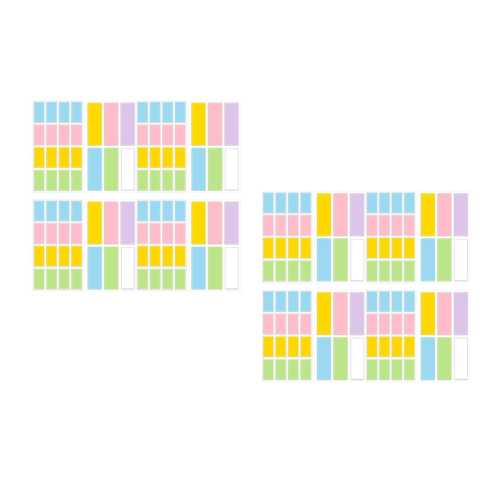 WORGEOUS 2pcs Label Pad Self Adhesive: 40 Sheets Flags Set Adhesive ...