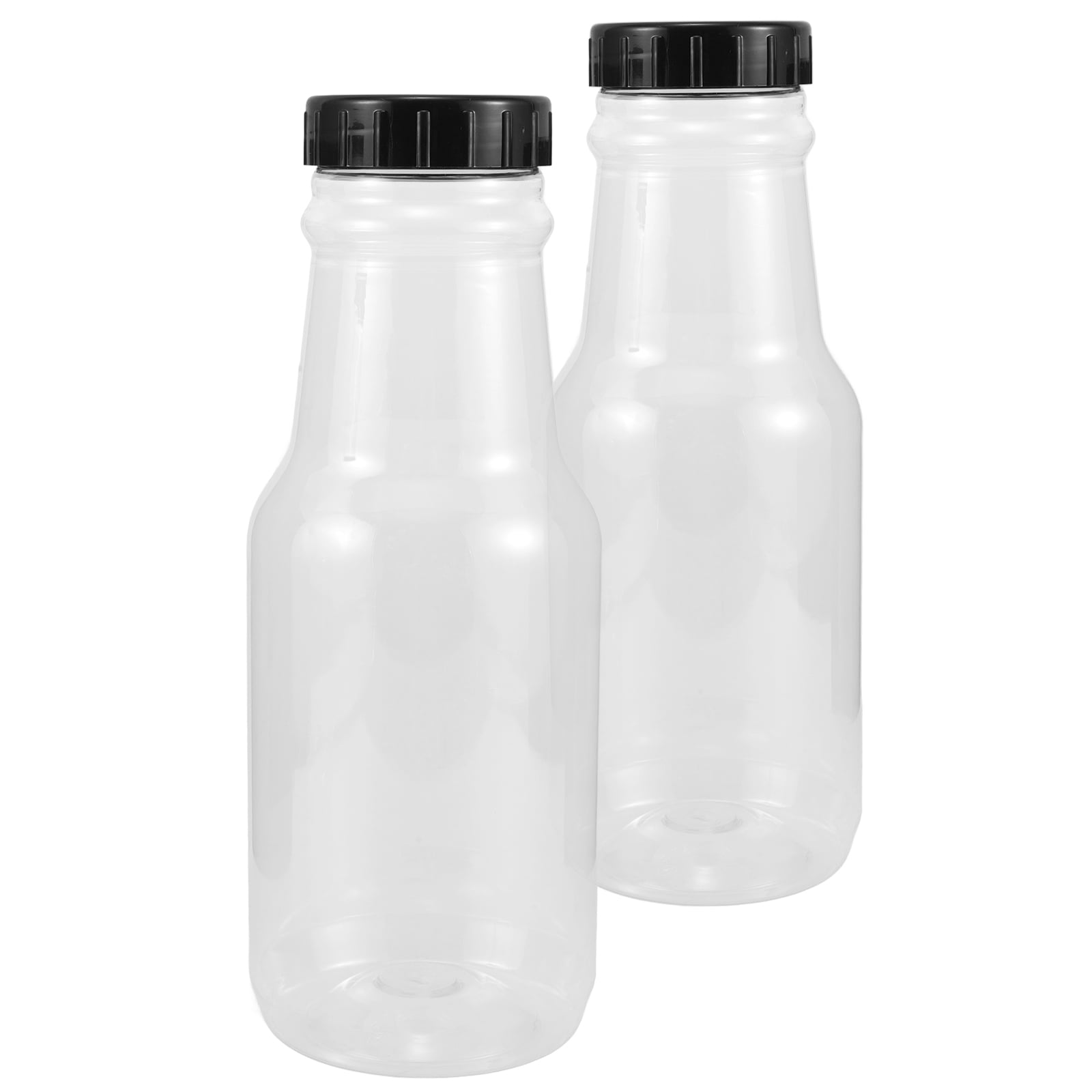 2pcs Popcorn Storage Bottles with Screw Cap 2 1L Clear Plastic ...