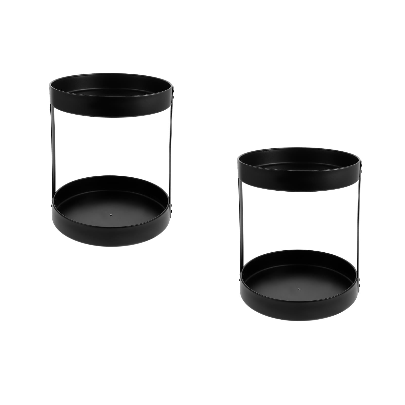 WORGEOUS 2pcs Lazy Susan 360 Degrees Turntable Rack Revolving Cabinet ...