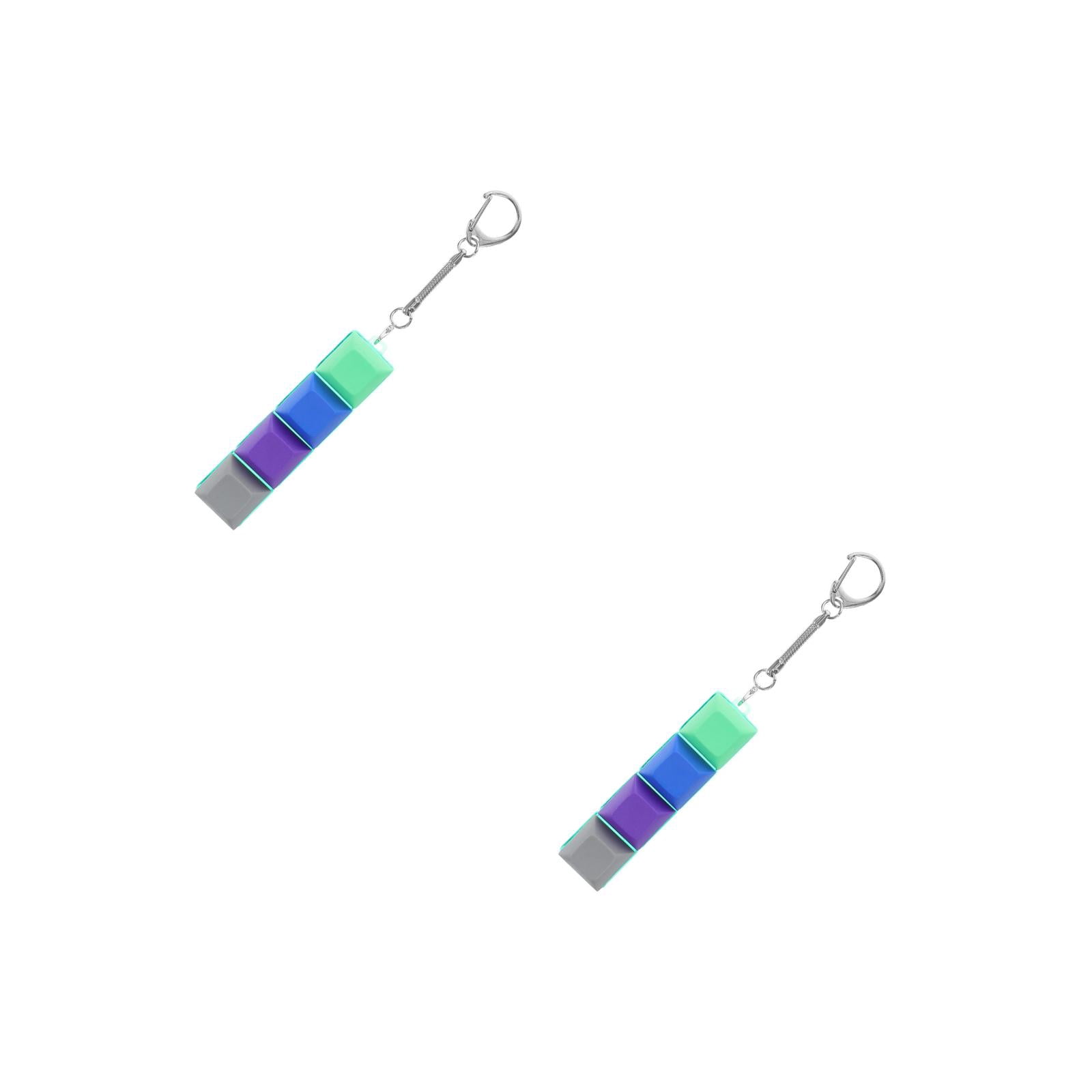 WORGEOUS 2pcs Mechanical Key Toy Key Chain With Transparent Design For ...