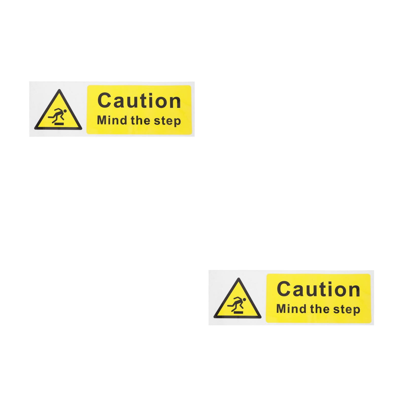 WORGEOUS 2pcs Mind the Stickers Self-Adhesive Caution Signs For Stairs ...