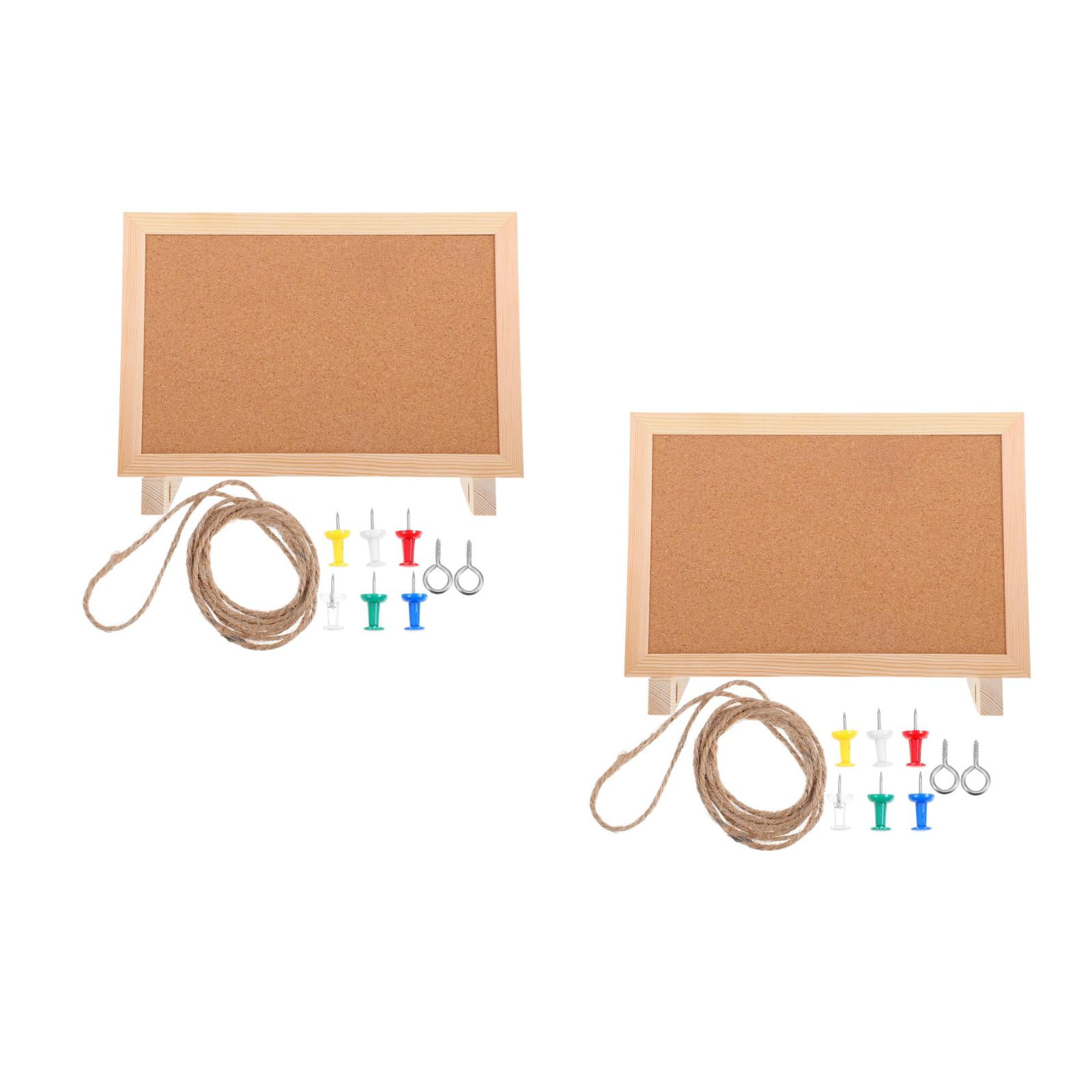 WORGEOUS 2pcs Small Bulletin Board For Notes Photos And Messages ...