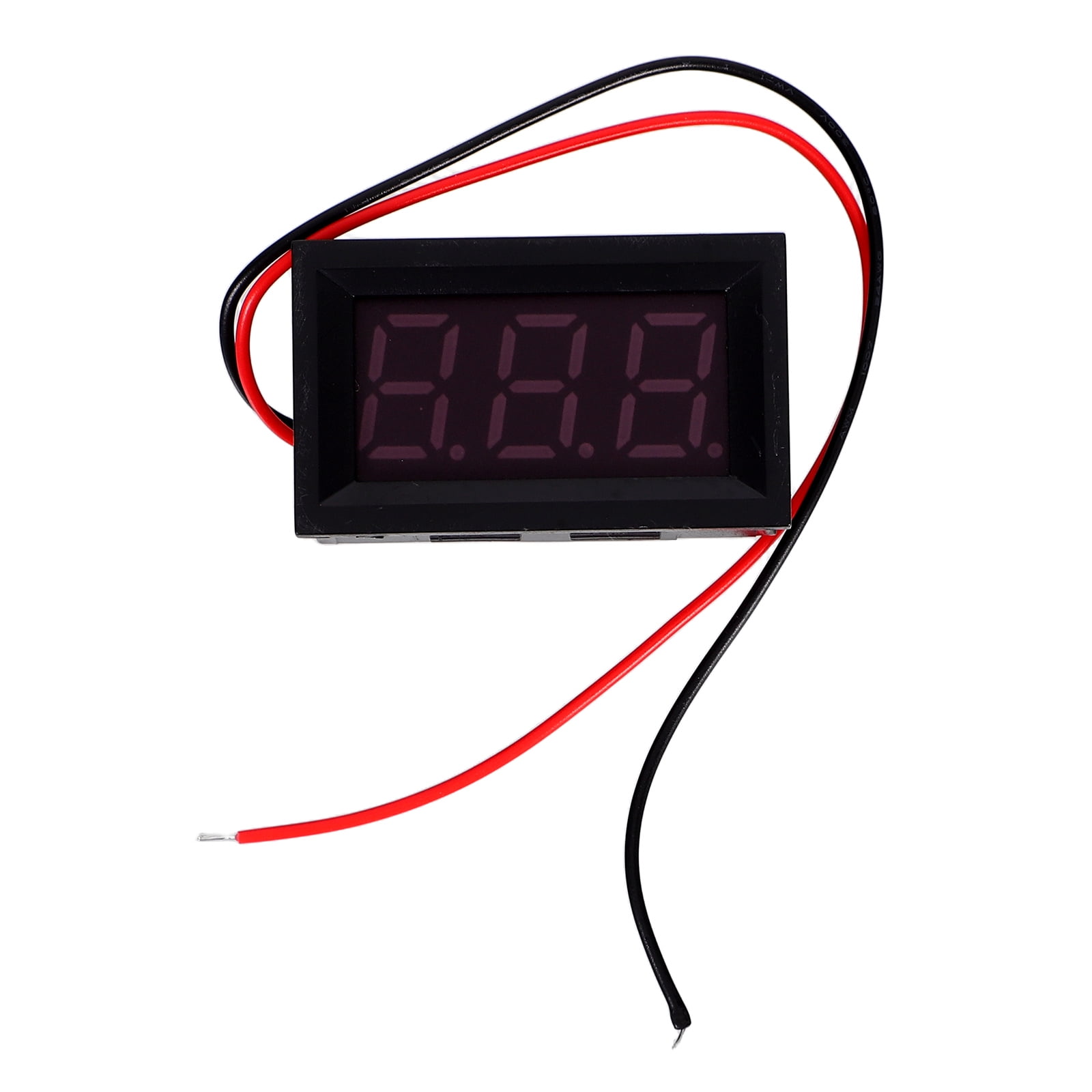 WORGEOUS 2pcs Mini Digital Voltmeter DC LED Voltmeter LED Voltage Meter ...