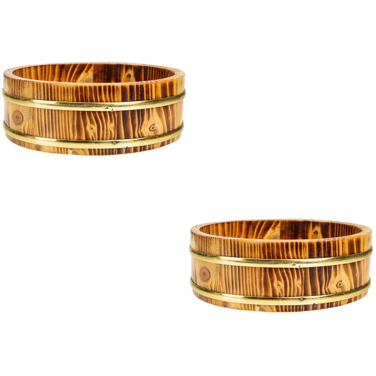 WORGEOUS 2pcs Mixing Rice Bucket Round Sushi Barrel Food Serving Bucket ...