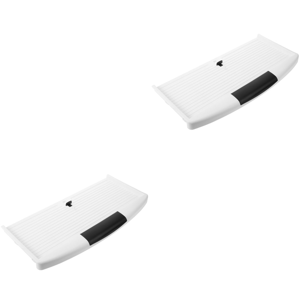 WORGEOUS 2pcs Office Keyboard Tray Under Desk Pull Out Keyboard Tray ...