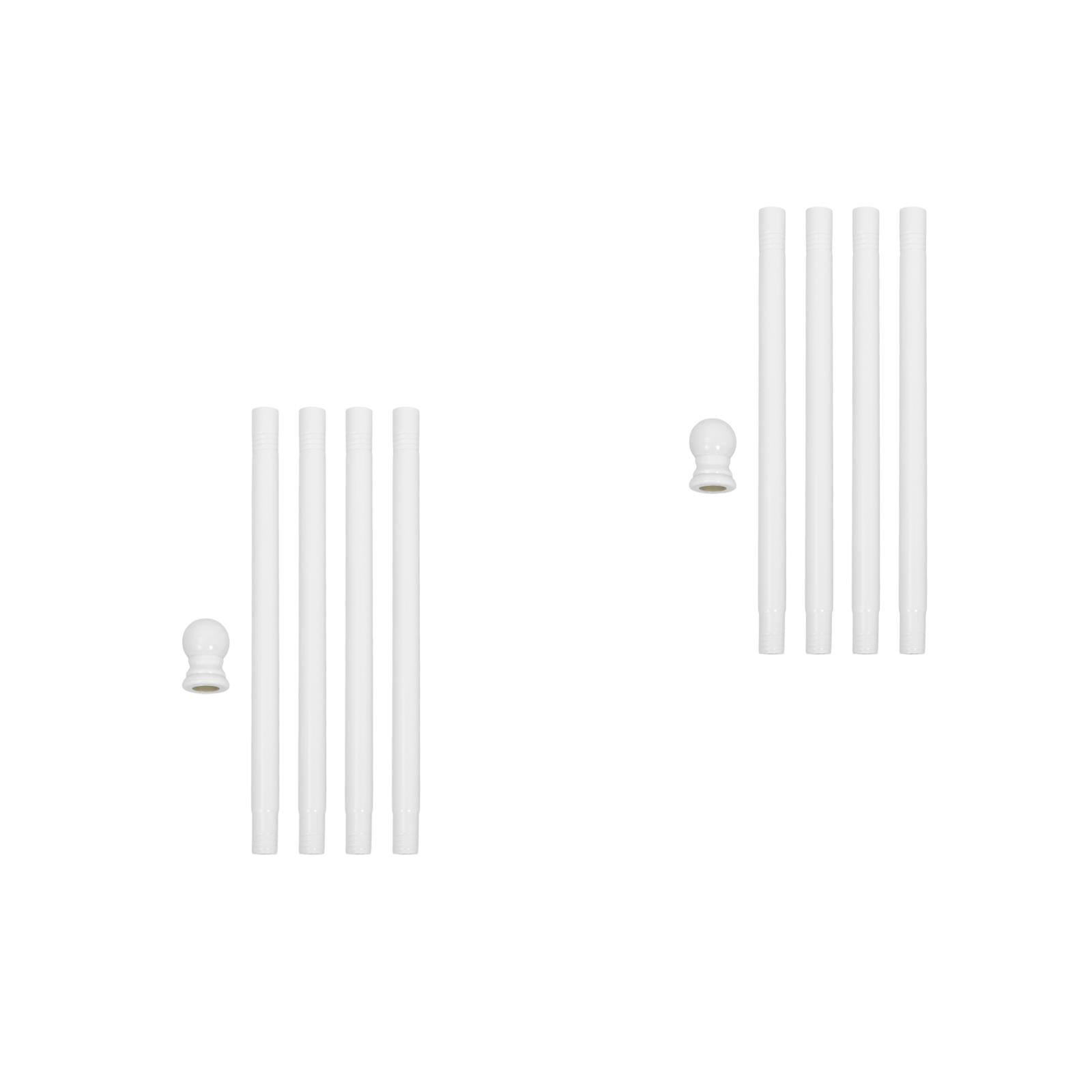 WORGEOUS 2pcs Outdoor Flagpole Kit Wall Mounts, Flagpole Installation ...