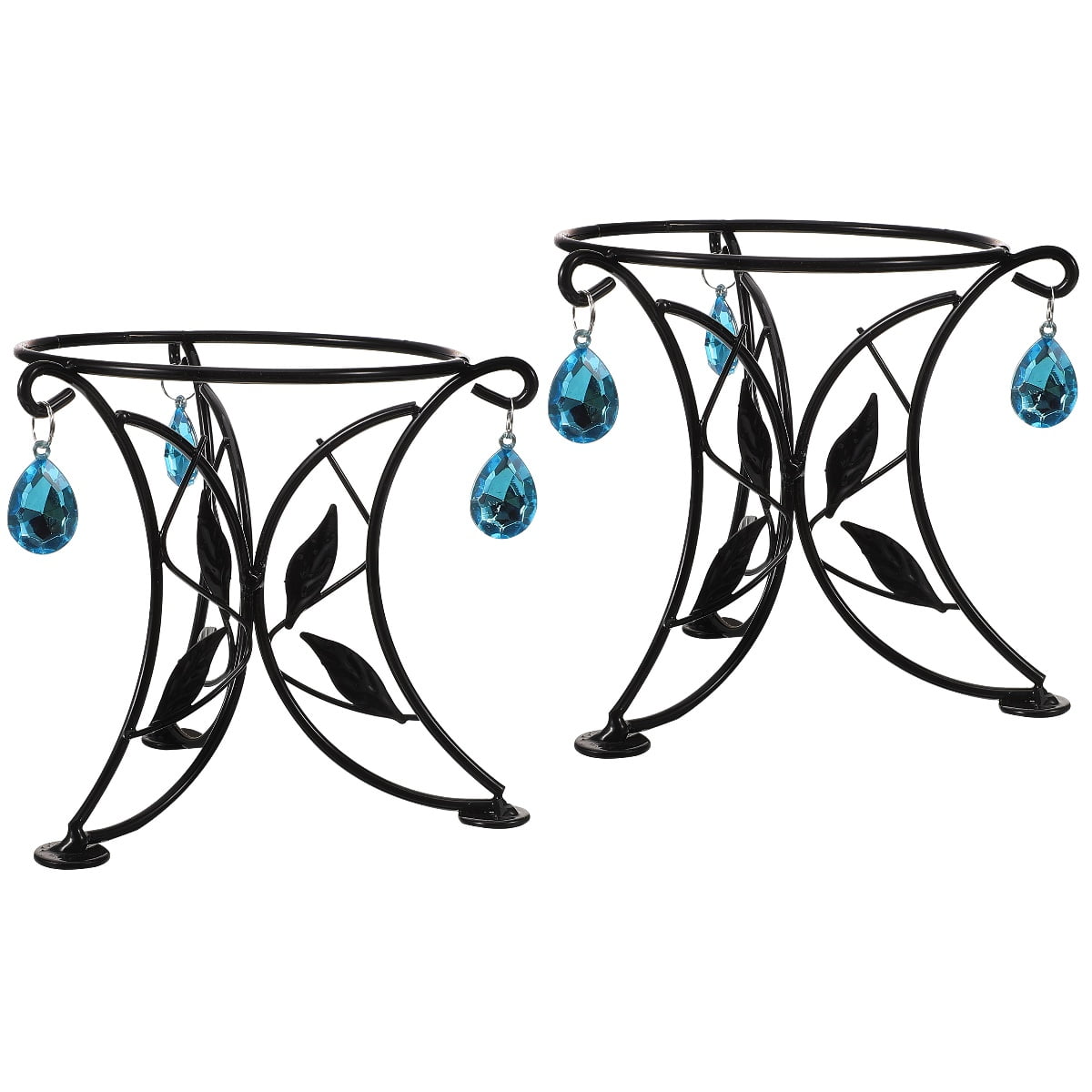 WORGEOUS 2pcs Outdoor Gazing Globe Fixing Holder Crystal Ball Display ...