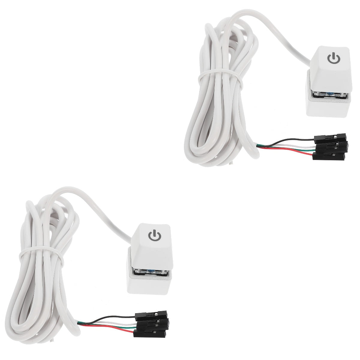 WORGEOUS 2pcs PC Power Button Desktop PC Computer Case Button Computer ...