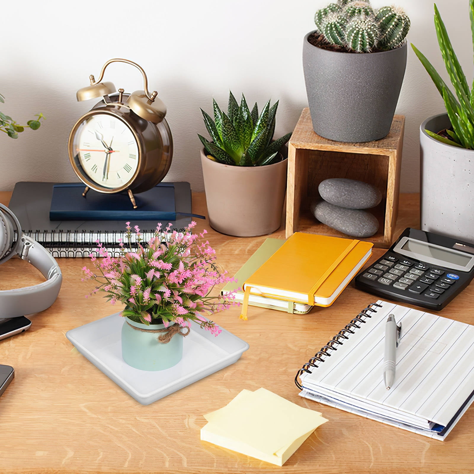 WORGEOUS 2pcs Plant Trays Pot Saucers Plant Pot Drainage Tray Planter ...