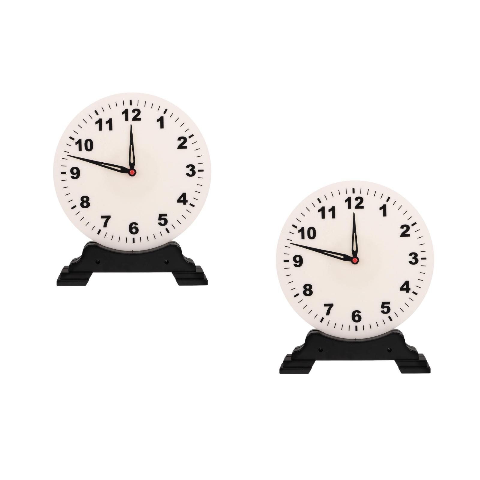 WORGEOUS 2pcs Plastic Small Clock Kids Learning Clock Kid Plastic ...