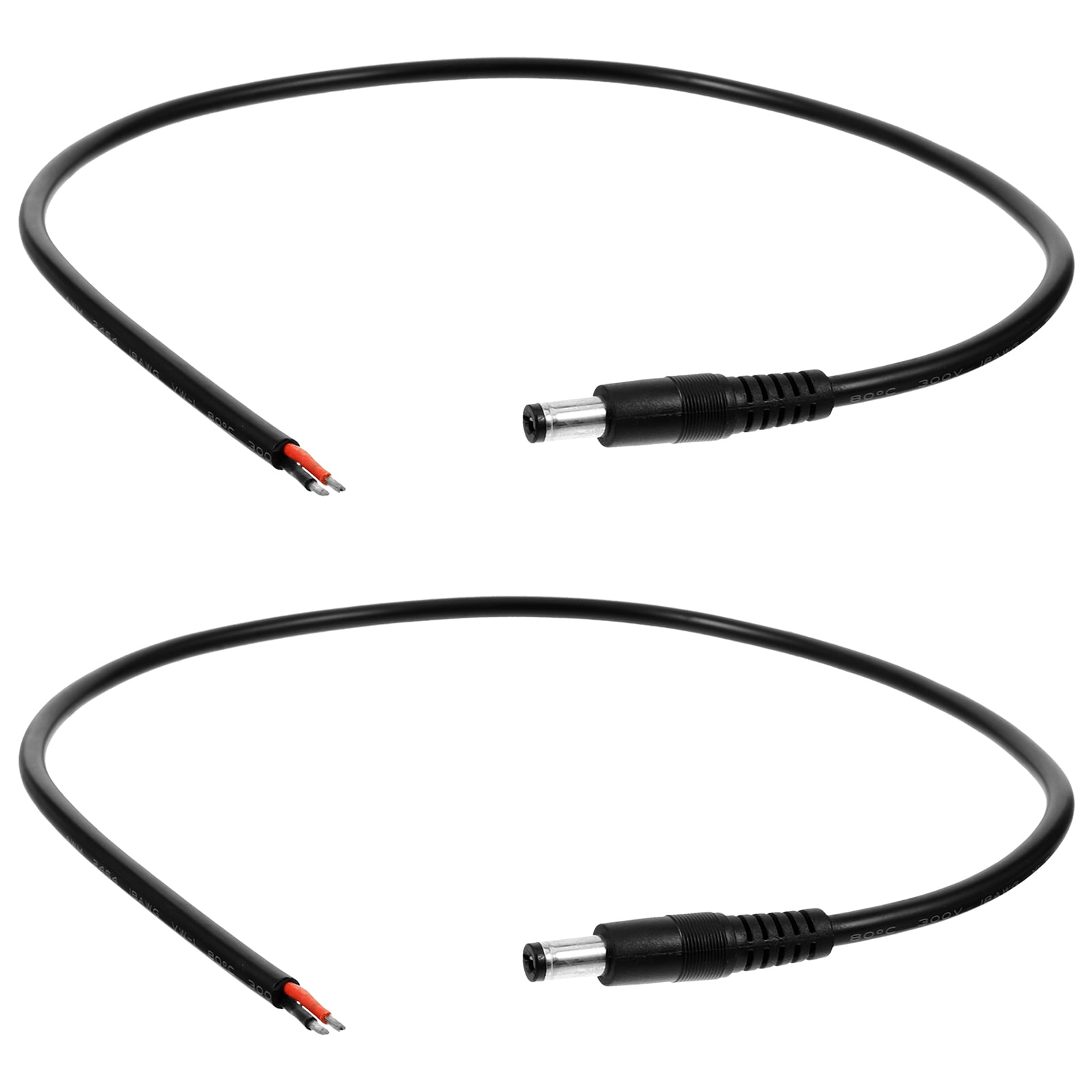 WORGEOUS 2pcs Power Cord Replacement 5.5x2.1mm DC Power Pigtail Barrel ...