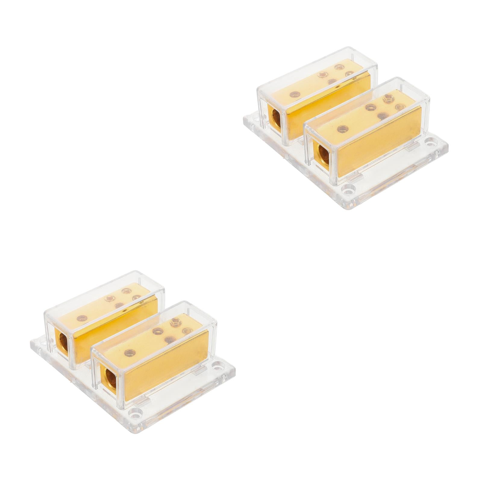 WORGEOUS 2pcs Power Distribution Block for Car Audio Systems Dual 4 ...