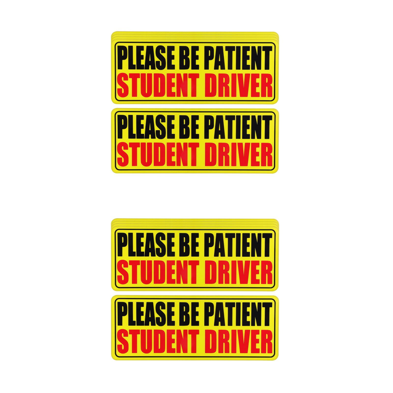 WORGEOUS 2pcs Reflective Student Driver Magnet For Car, Please Be ...