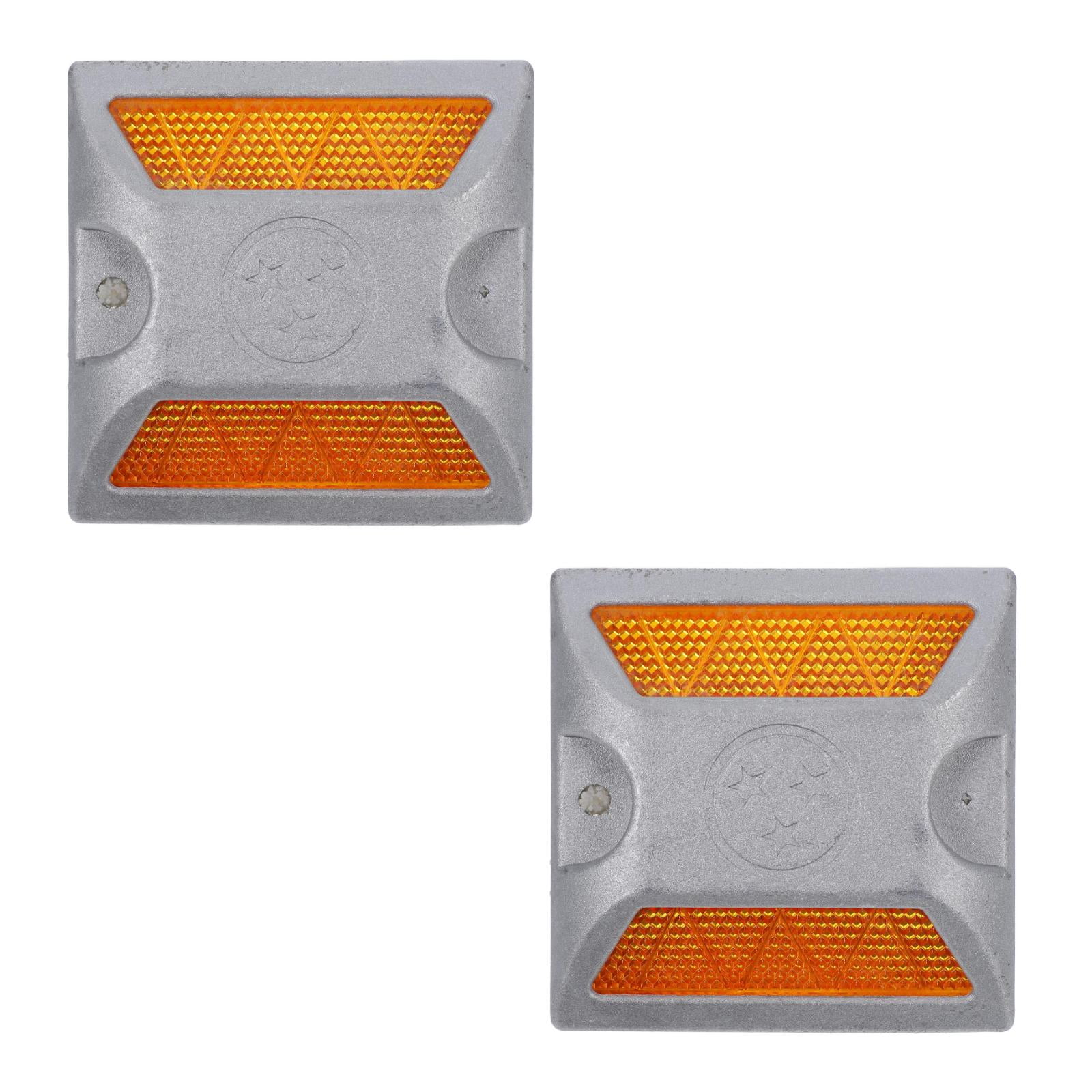 WORGEOUS 2pcs Road Markers For Driveways And Freeways Reflective Road ...