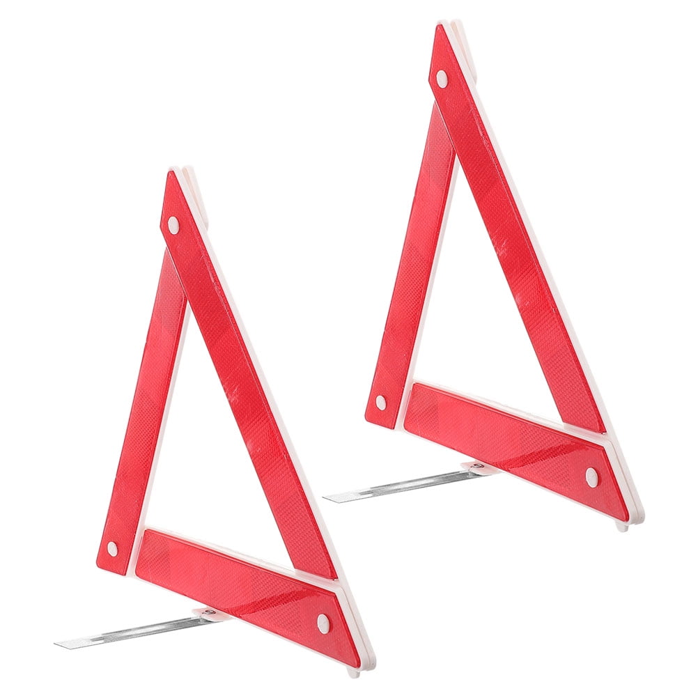 WORGEOUS 2pcs Roadside Emergency Reflective Tripod Foldable Reflective ...