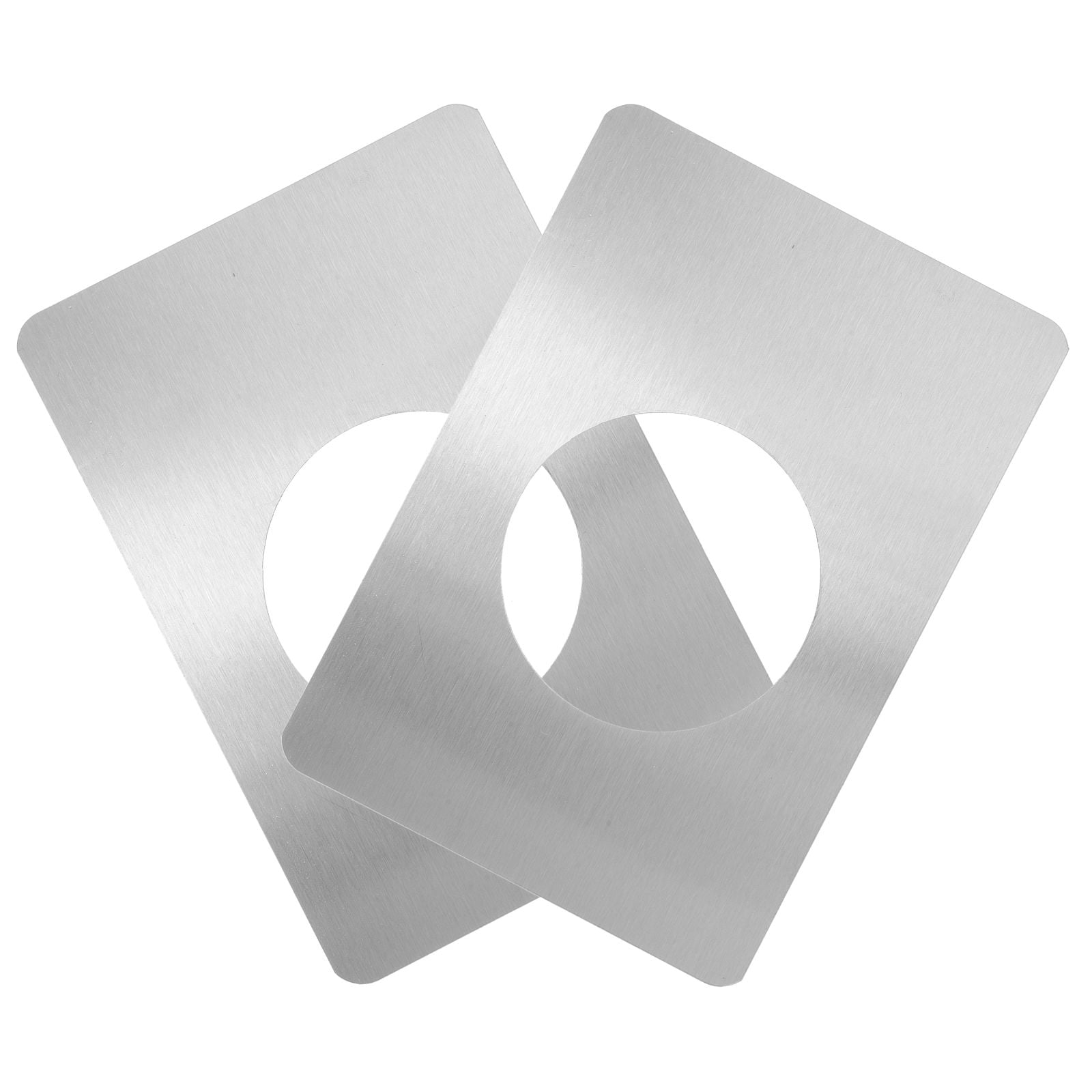 Stainless Steel Door Repair Plate for Home Use Silver 2pcs 0.25in Thick ...