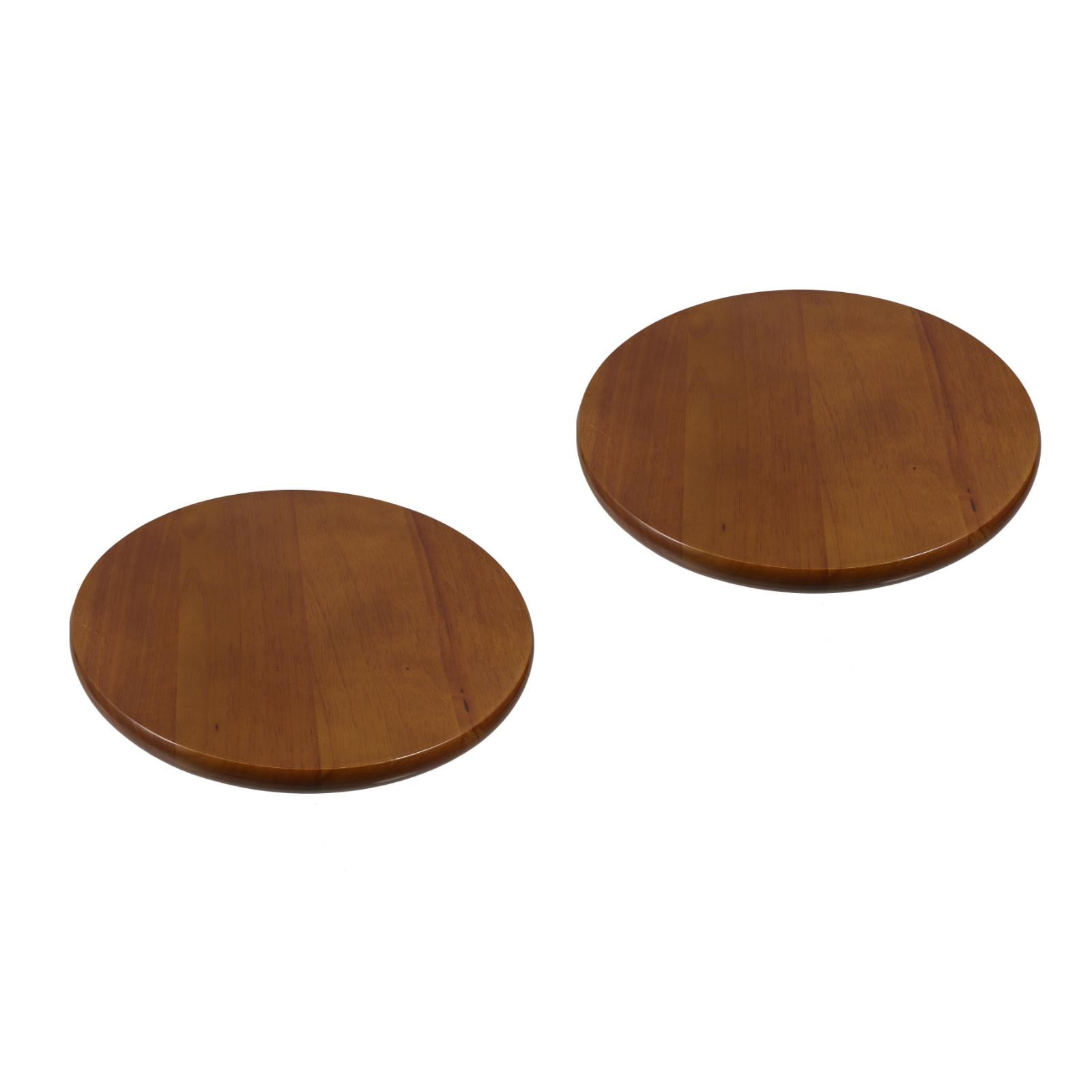 WORGEOUS 2pcs Round Stool Seat Cover Smooth Wood Stool Surface ...