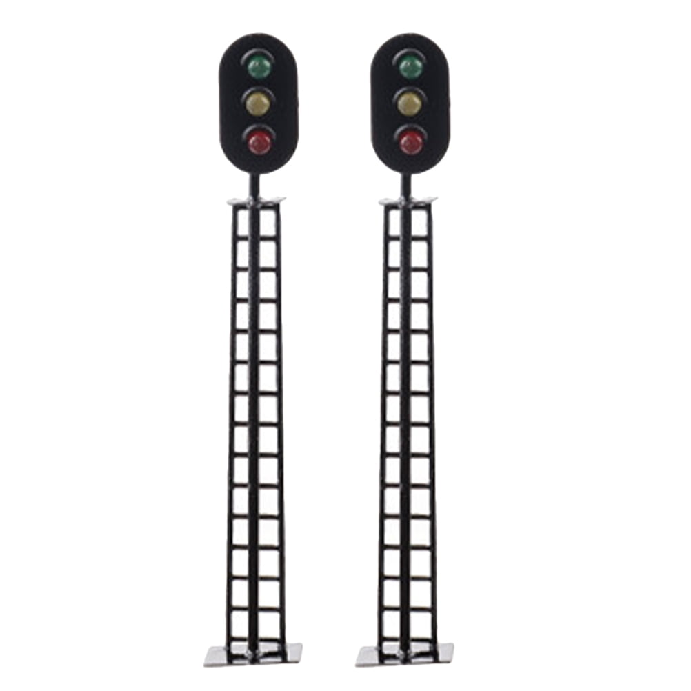 WORGEOUS 2pcs Sand Table Traffic Lamp Miniature Traffic Light Model ...