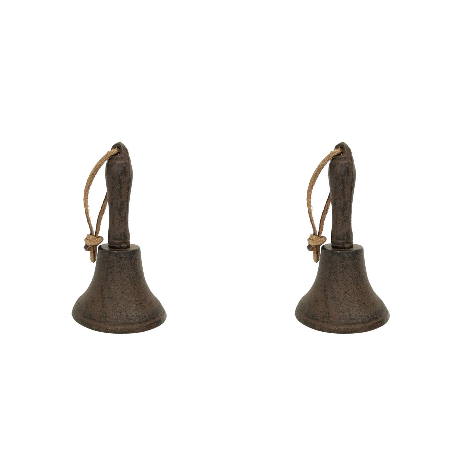 WORGEOUS 2pcs School Hand Bell Handle Call Bell for Cafe Restaurant ...