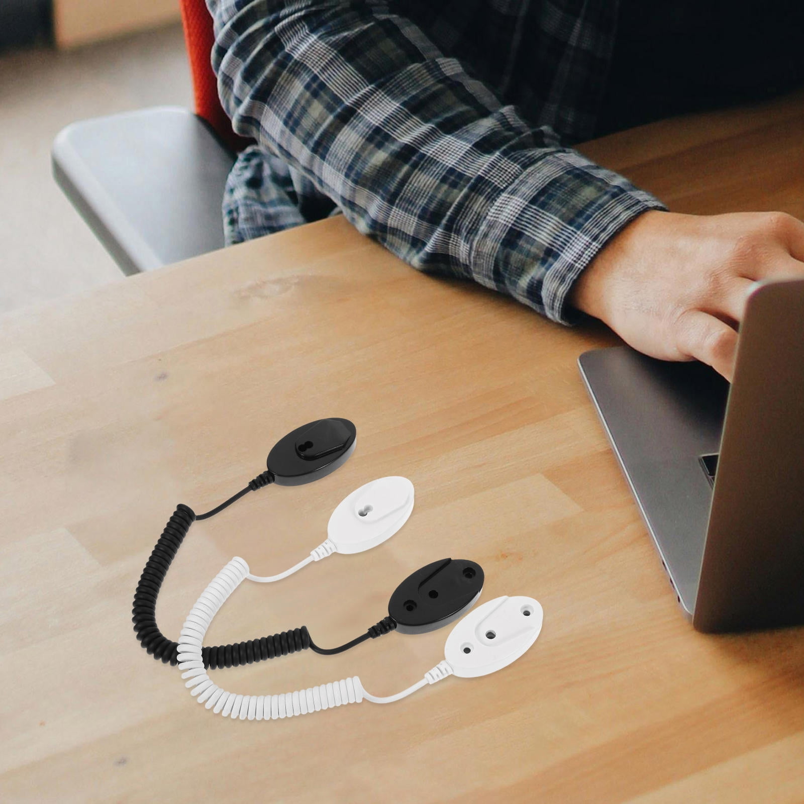 WORGEOUS 2pcs Self-Adhesive Remote Control Holder with Anti-Lost Rope ...