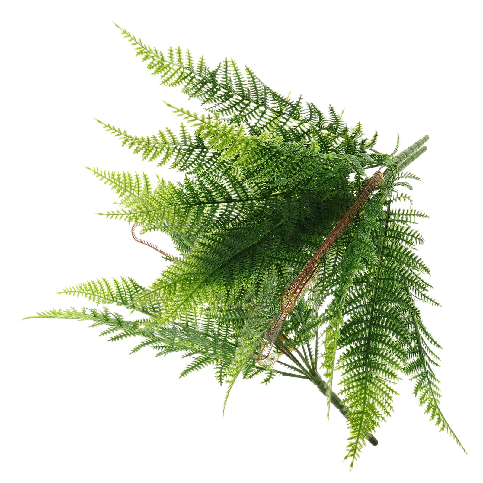 WORGEOUS 2pcs Simulation Decorative Green Plants Fake Ferns Lifelike ...