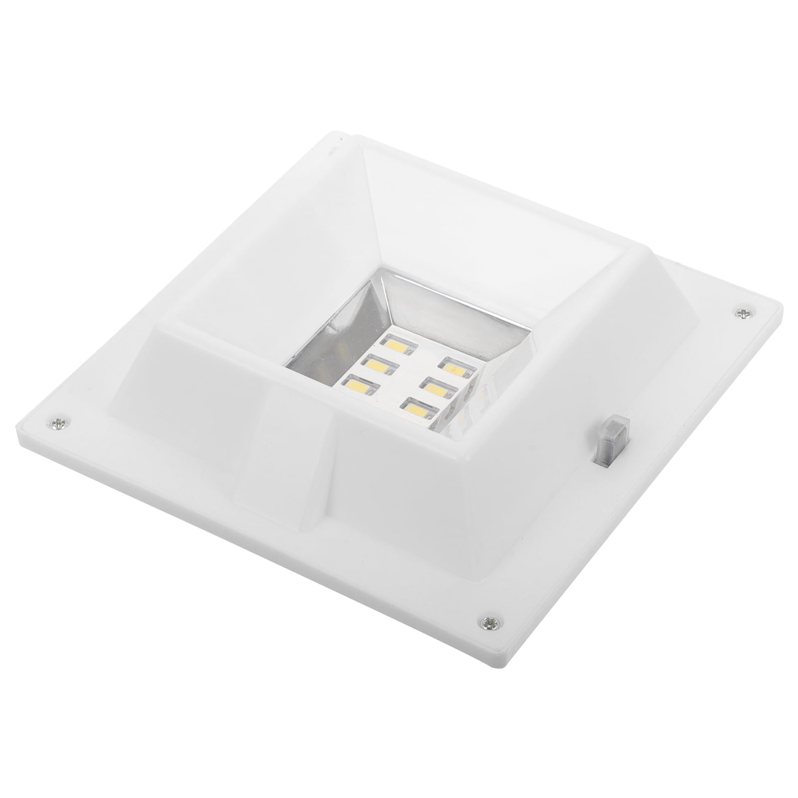 WORGEOUS 2pcs Solar Power LED Fence Corridor Wall Lamp 6leds Wall Light ...