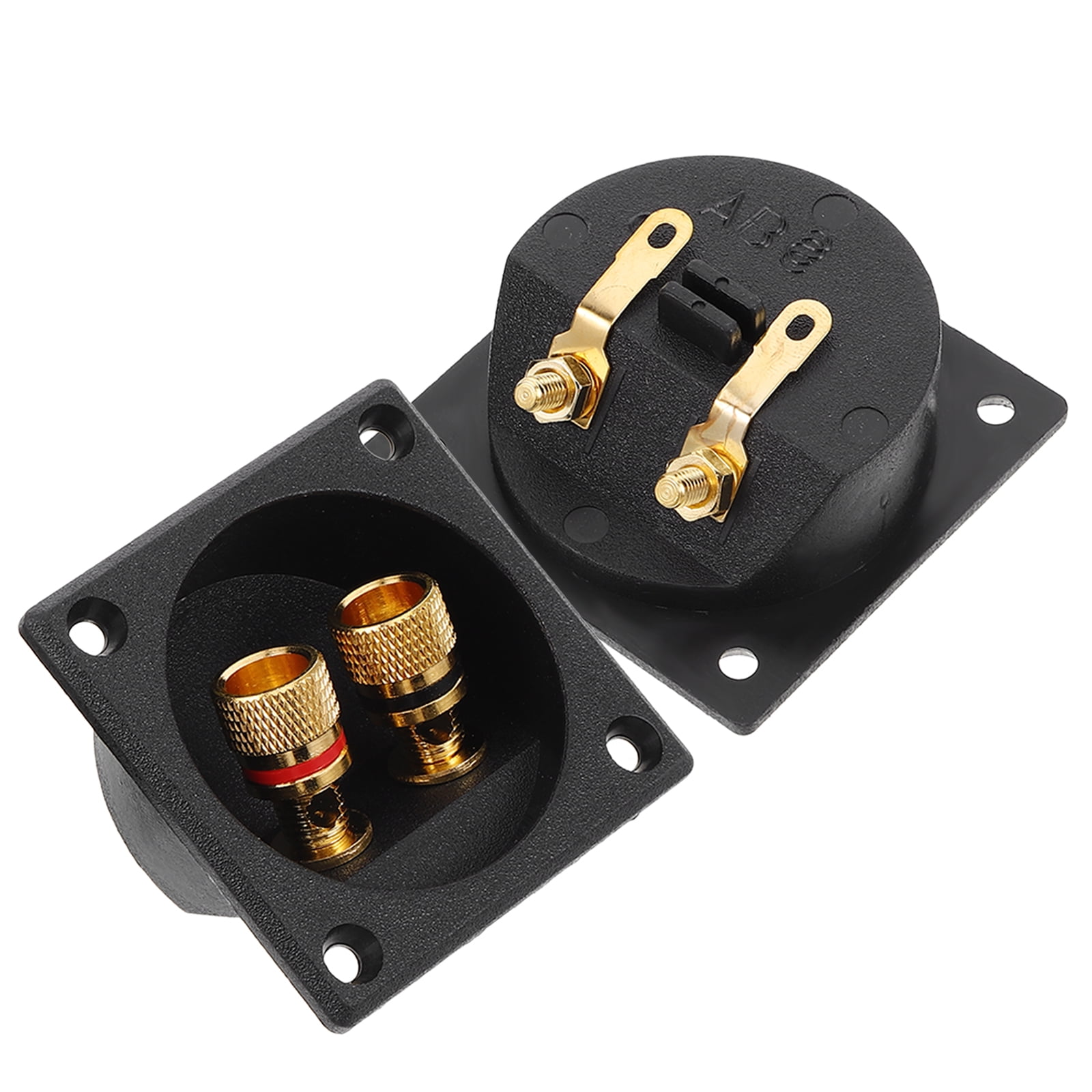 WORGEOUS 2pcs Speaker Box Terminal Cup 2 Way Spring Loaded Jacks ...