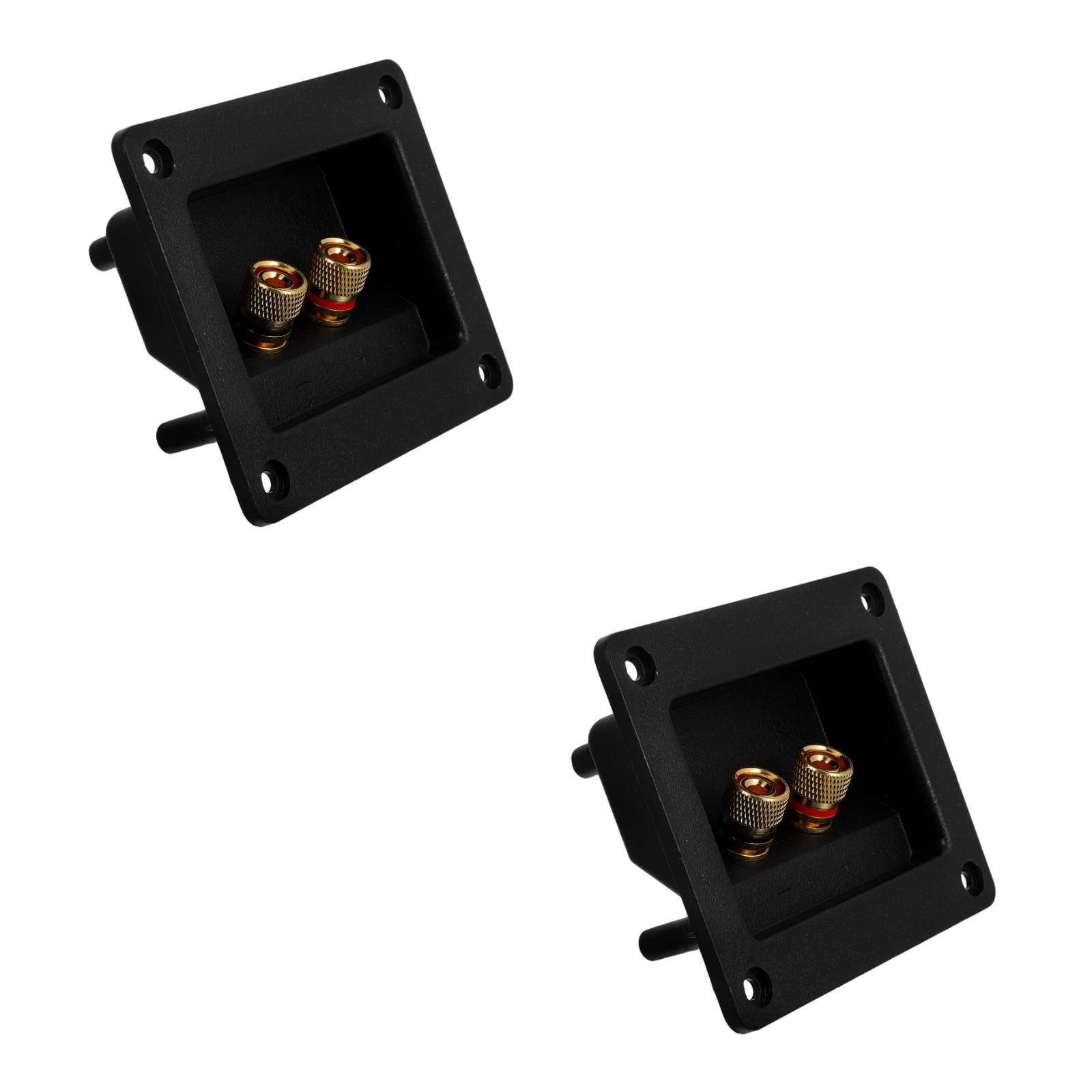 WORGEOUS 2pcs Speaker Subwoofer Plug Spring Loaded Binding Post ...