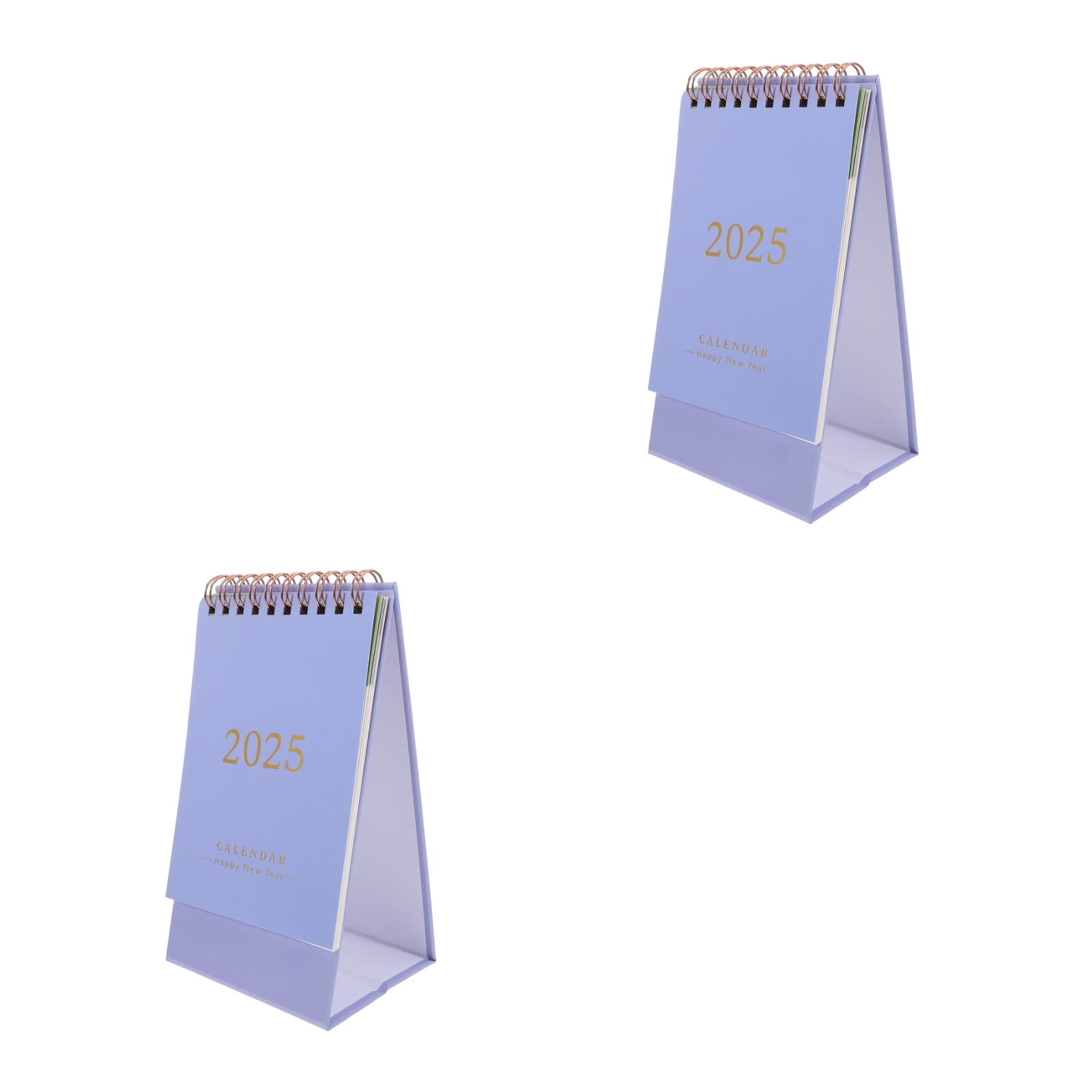 WORGEOUS 2pcs Standing Flip Calendar For Desk 2025 Standing Flip ...