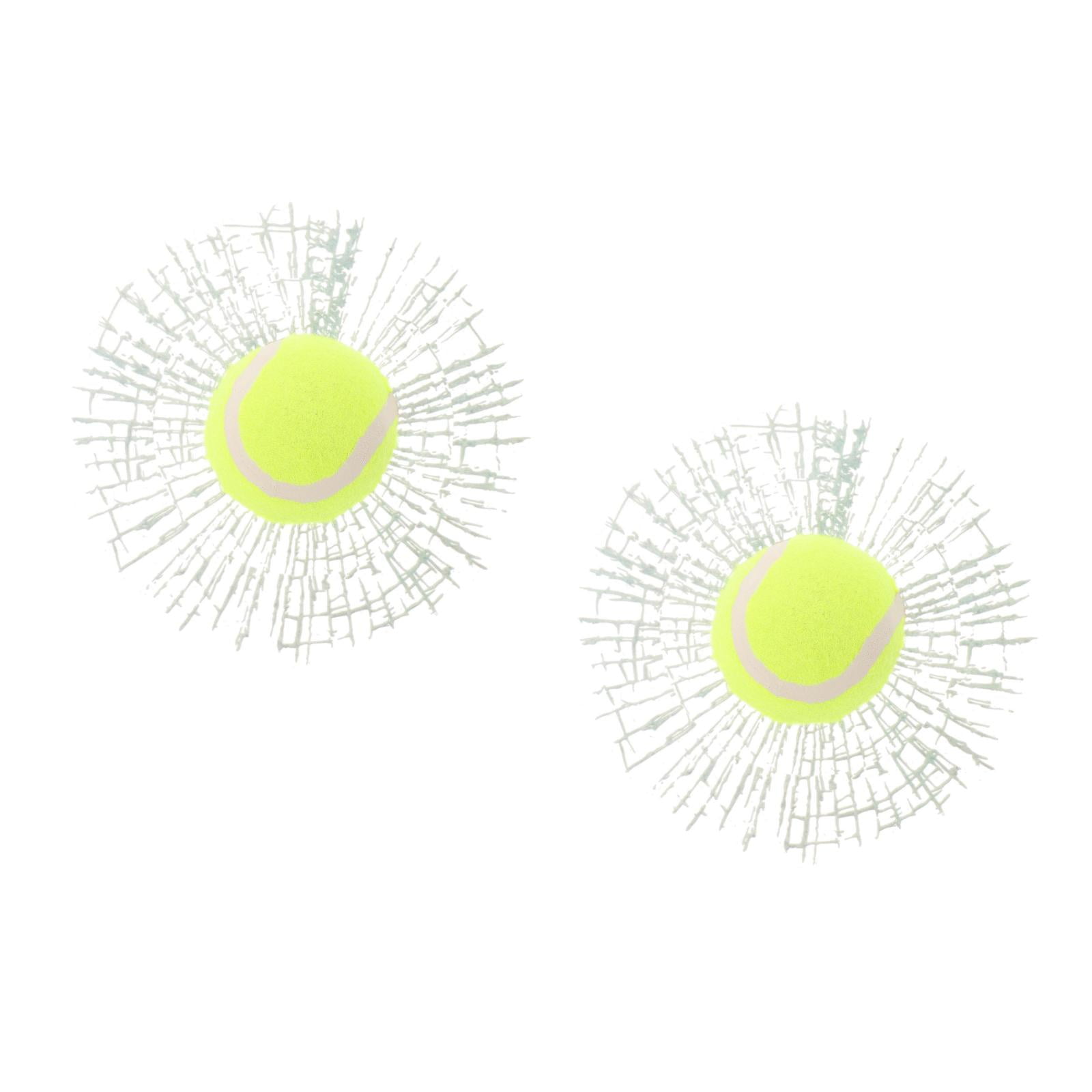 WORGEOUS 2pcs Tennis Broken Glass Sticker 3D Car Window Sticker Tennis ...