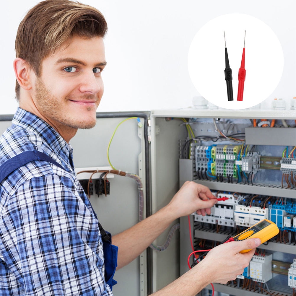 WORGEOUS 2pcs Test Probe Pins Non Destructive Insulation Piercing ...