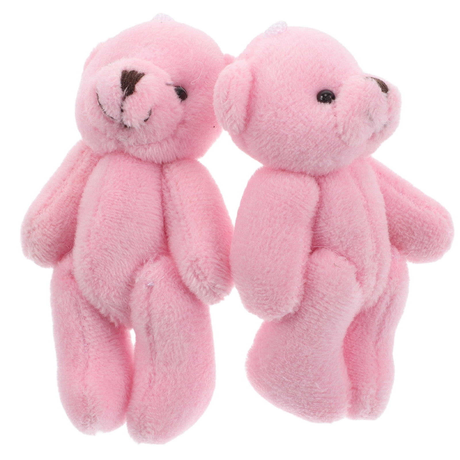 WORGEOUS 2pcs Tiny Plush Bear Dolls for Dollhouse Realistic Mini ...