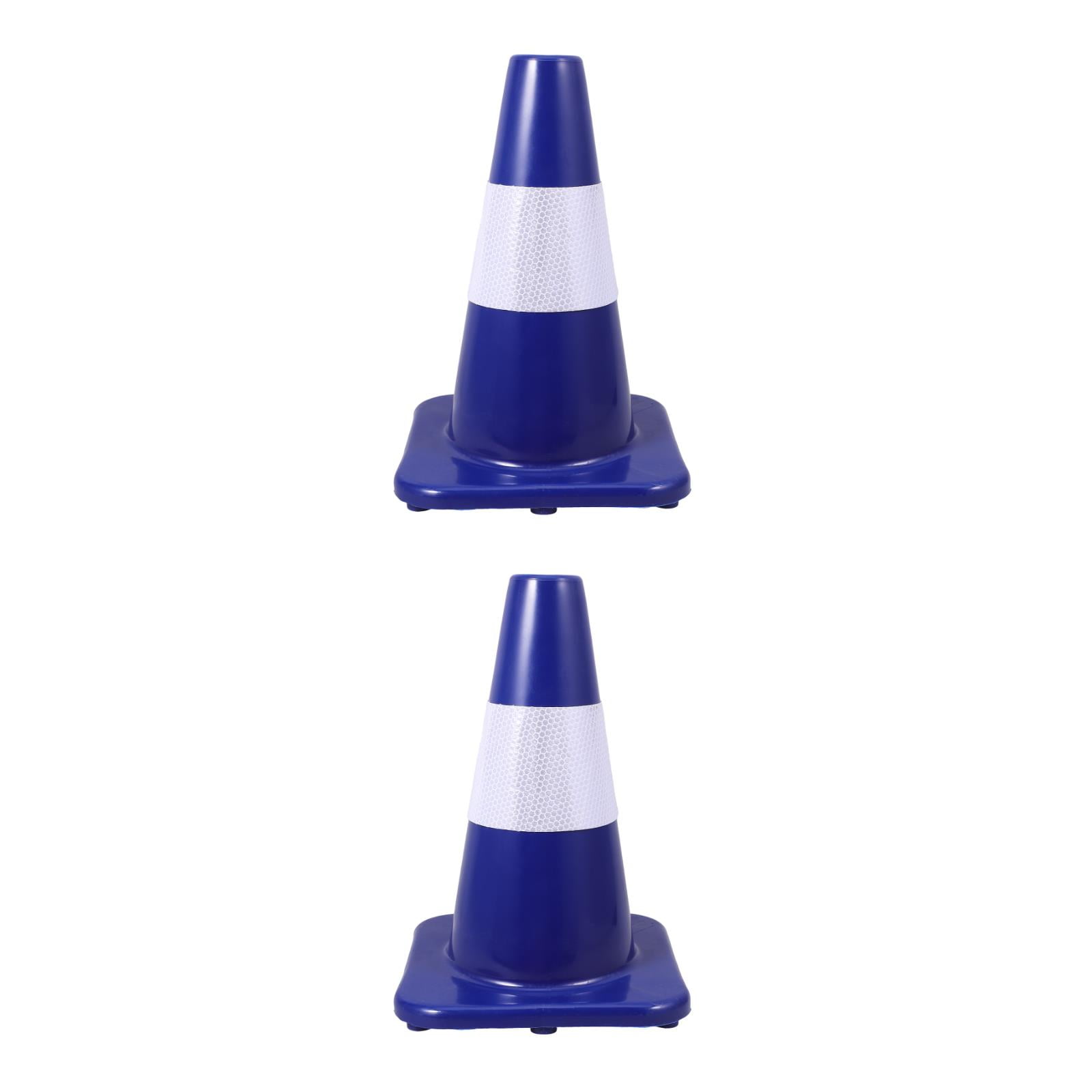 WORGEOUS 2pcs Traffic Cones Plastic Road Cone Safety Reflective ...