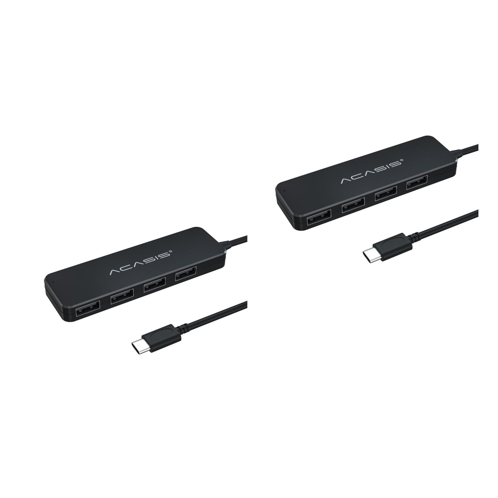 WORGEOUS 2pcs USB- 4-port USB Splitter Data Docking Station Multi-Port ...