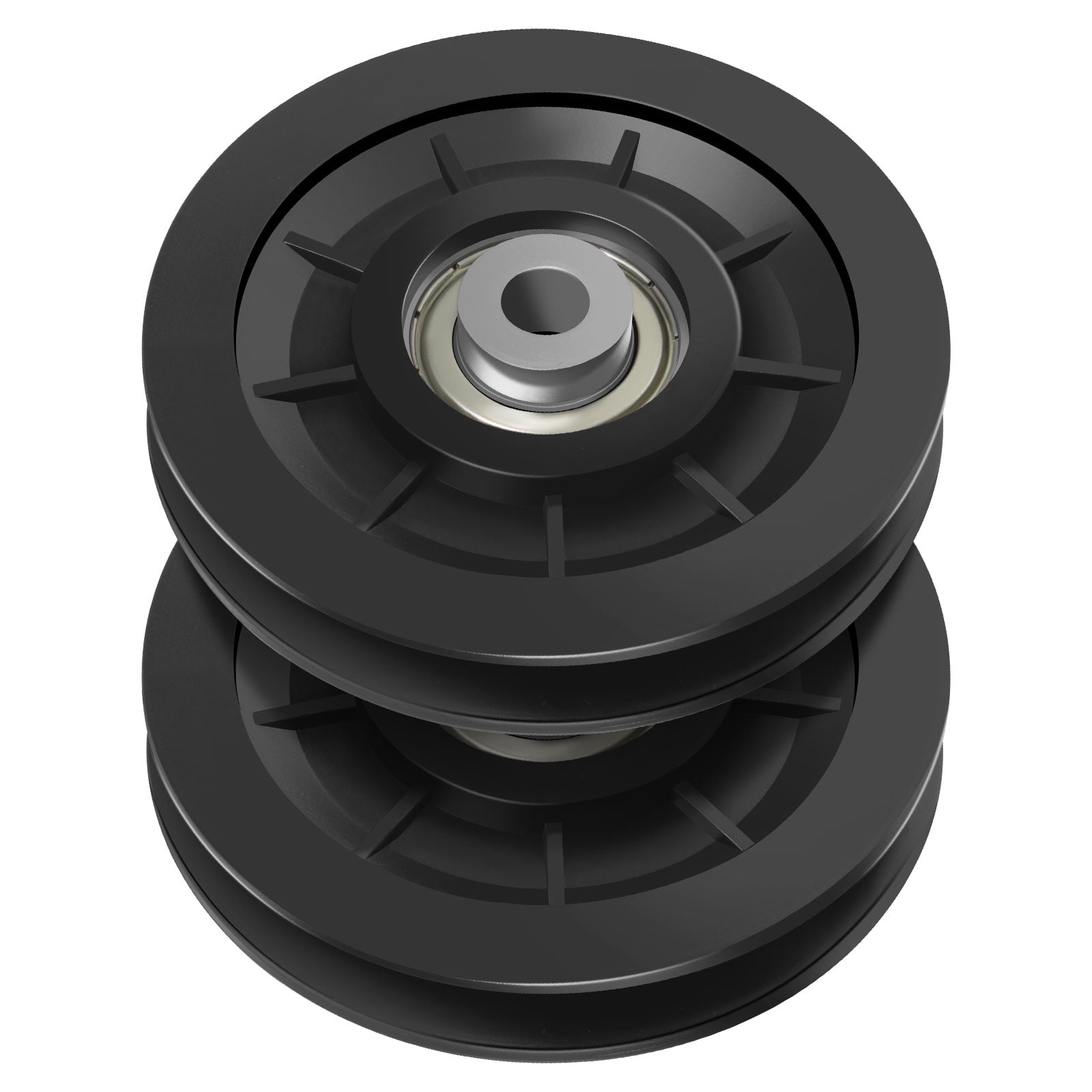 WORGEOUS 2-Pack Universal Pulley Wheels for Gym Equipment with Nylon ...