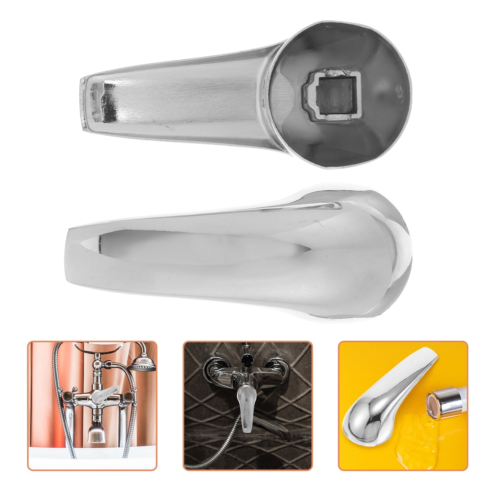 WORGEOUS 2pcs Universal Shower Handle Replacement Bathroom Mixer Valve ...