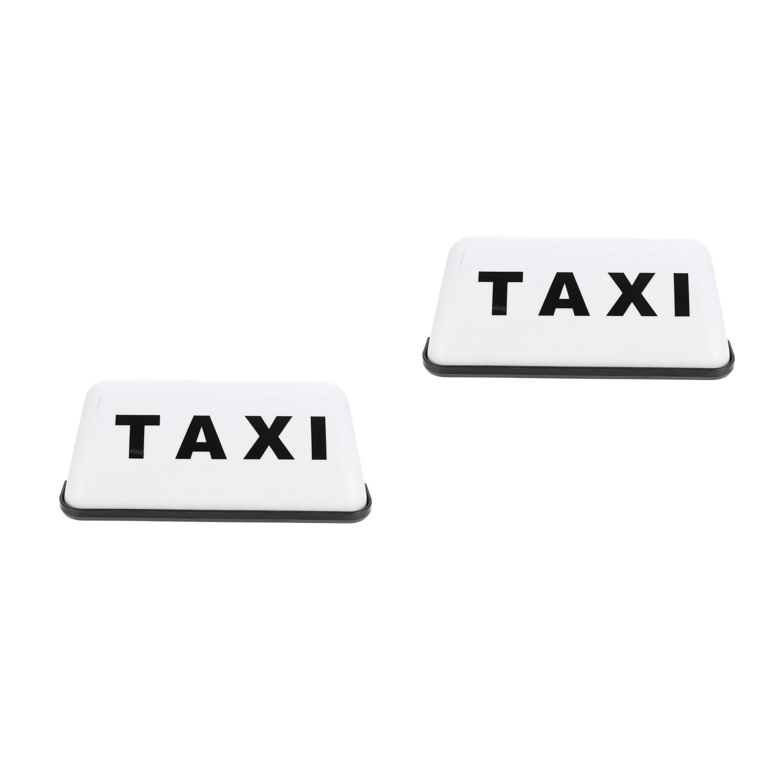 WORGEOUS 2pcs Universal Taxi Roof Sign Light 12V LED Car Top Indicator ...