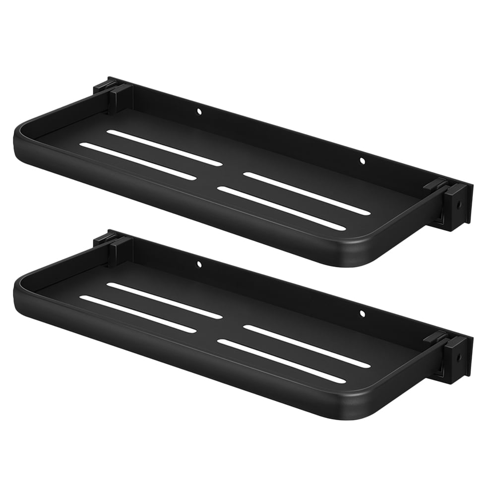 WORGEOUS 2pcs Wall Mounted Shower Shelf Floating Wall Shelf Bathroom ...