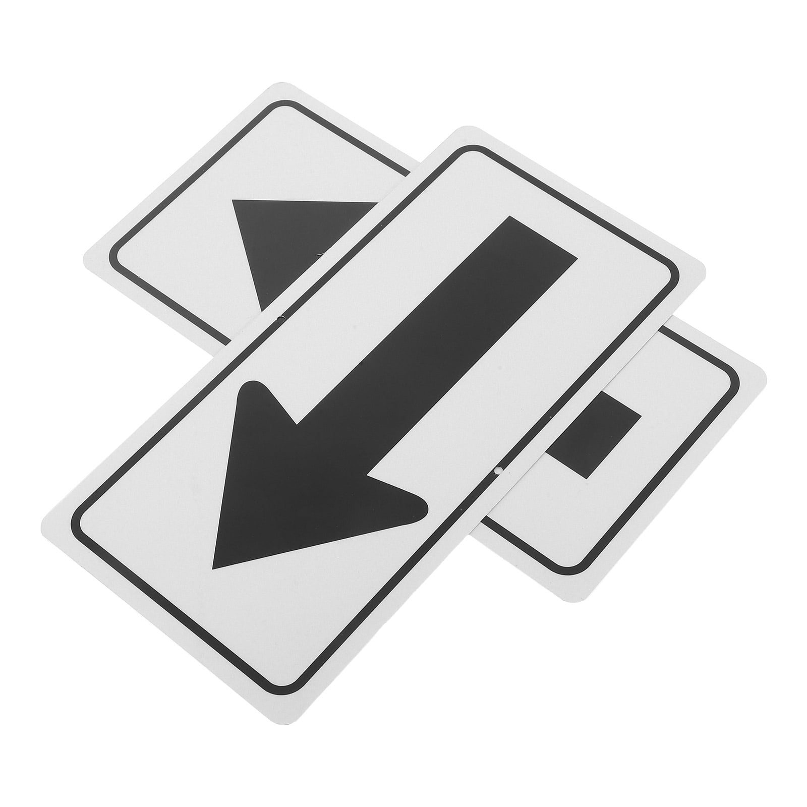 WORGEOUS 2pcs Weatherproof Reflective Arrow Signs Aluminum Directional ...