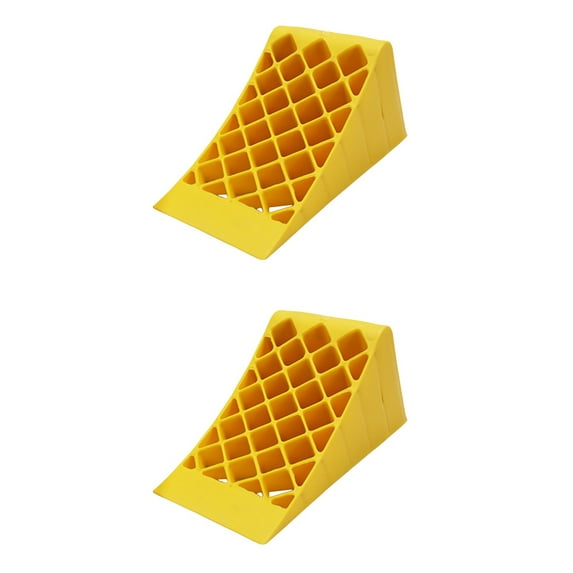 WORGEOUS 2pcs Wheel Chock Heavy Duty Non Base Wheel Wedge Suitable For ...