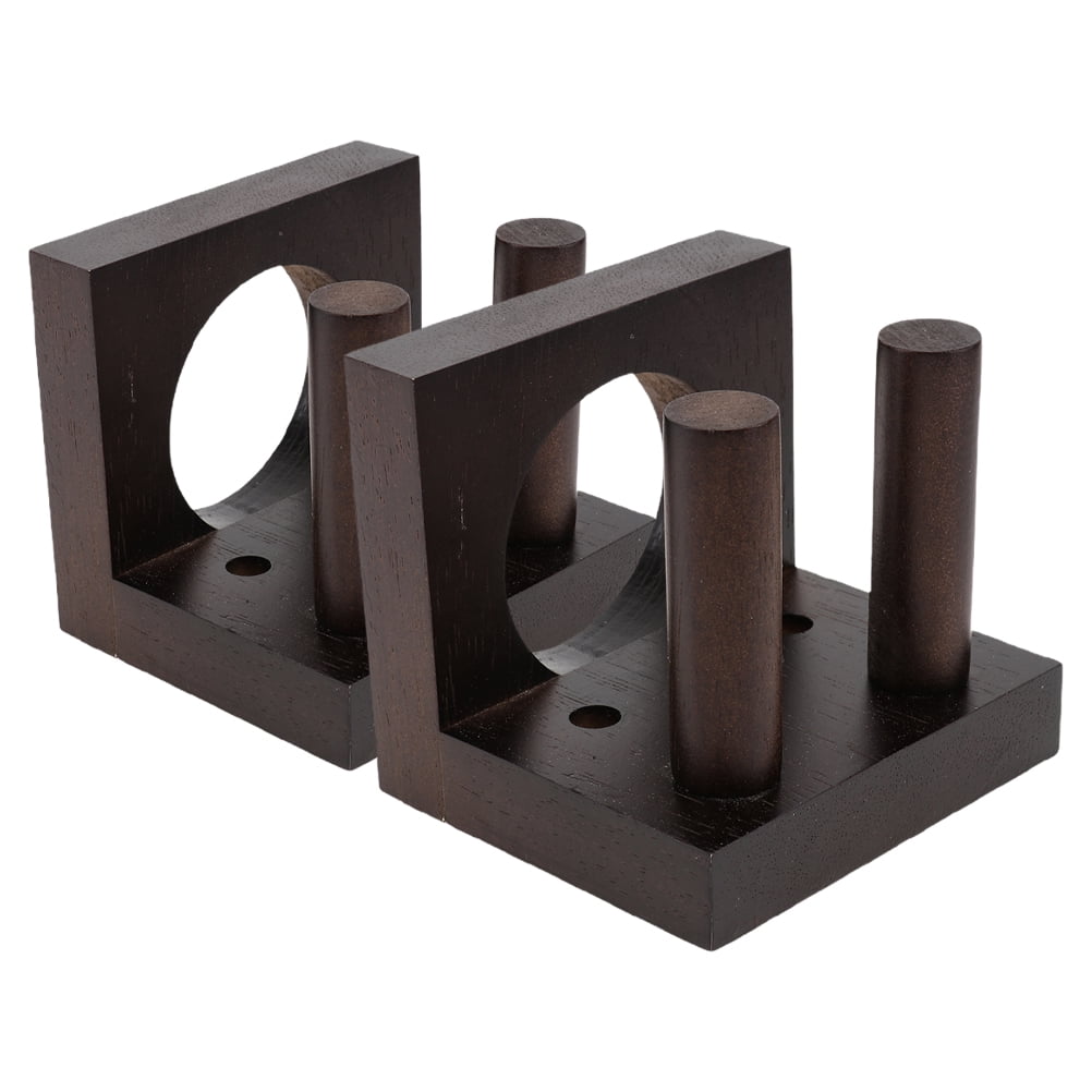 WORGEOUS 2pcs Wood Baseball Bat Wall Mount Holder Stand Horizontal ...