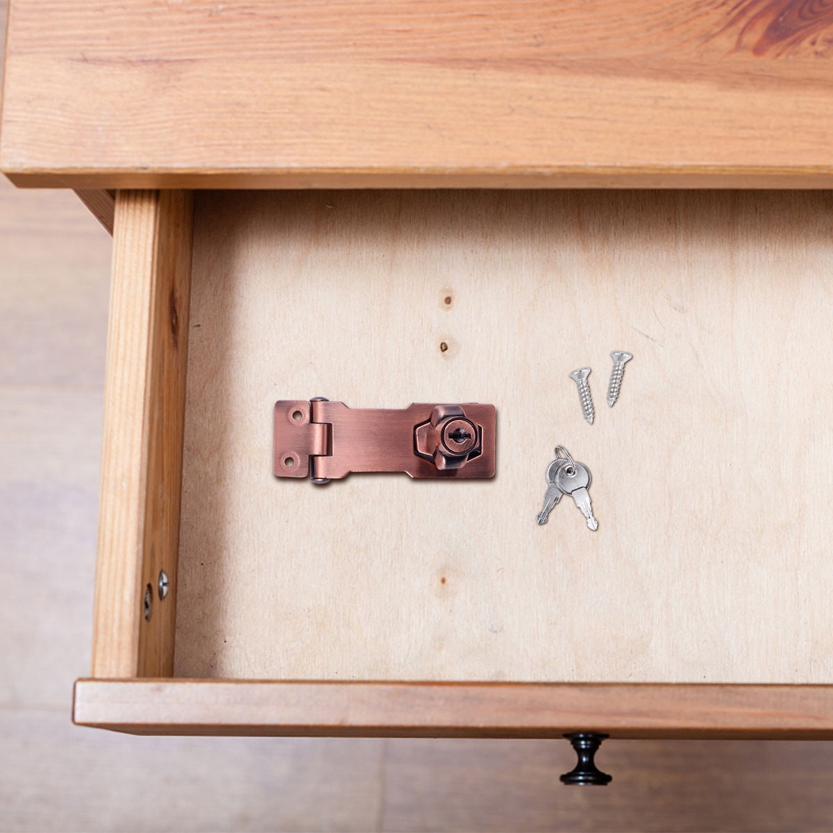 CIMAXIC Door Lock Buckle for Woodworking Projects Keyed Hasp Lock Zinc ...