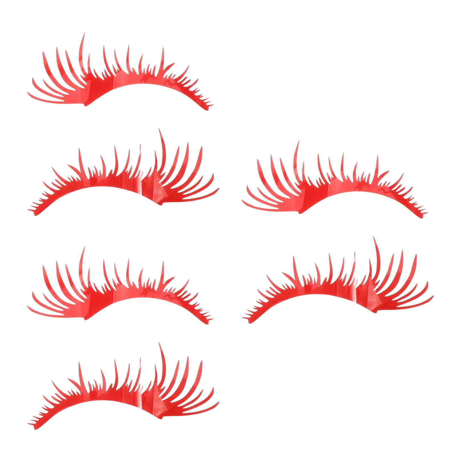 WORGEOUS 3 Pairs vehicle Headlight Eyelash Stickers Funny Cute Fake ...